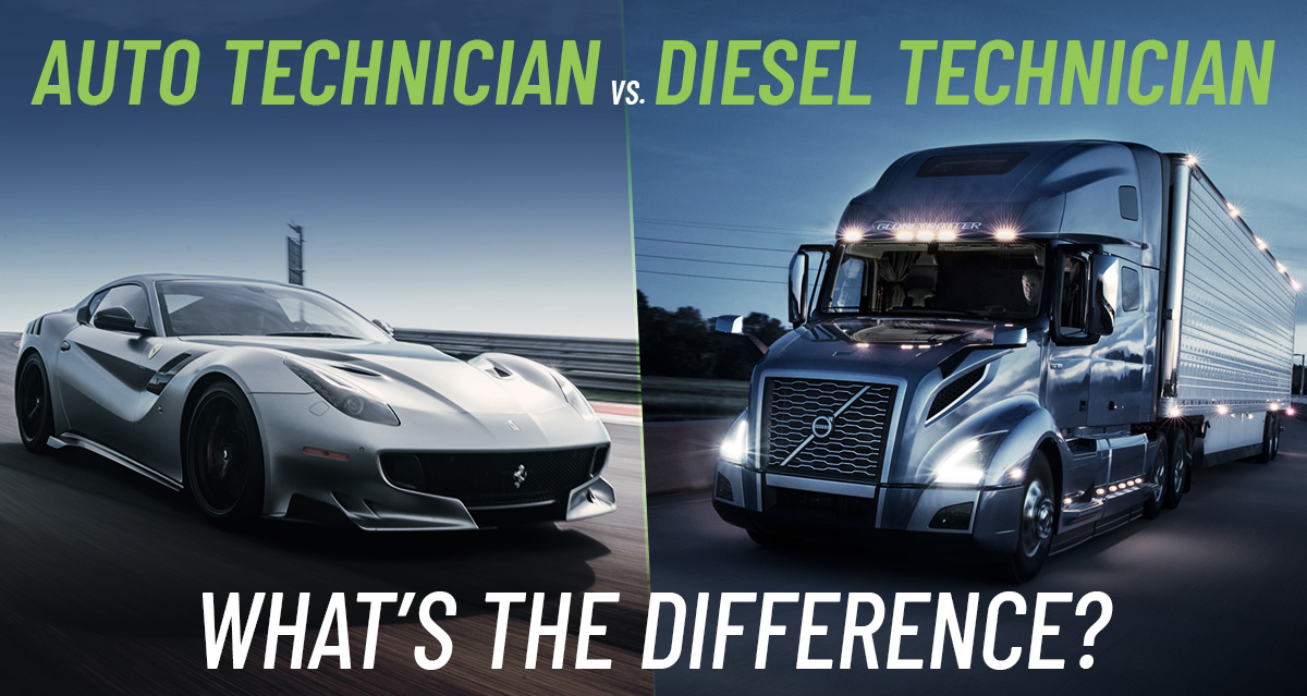 Auto Technician vs. Diesel Technician: What’s the Difference? - JTech